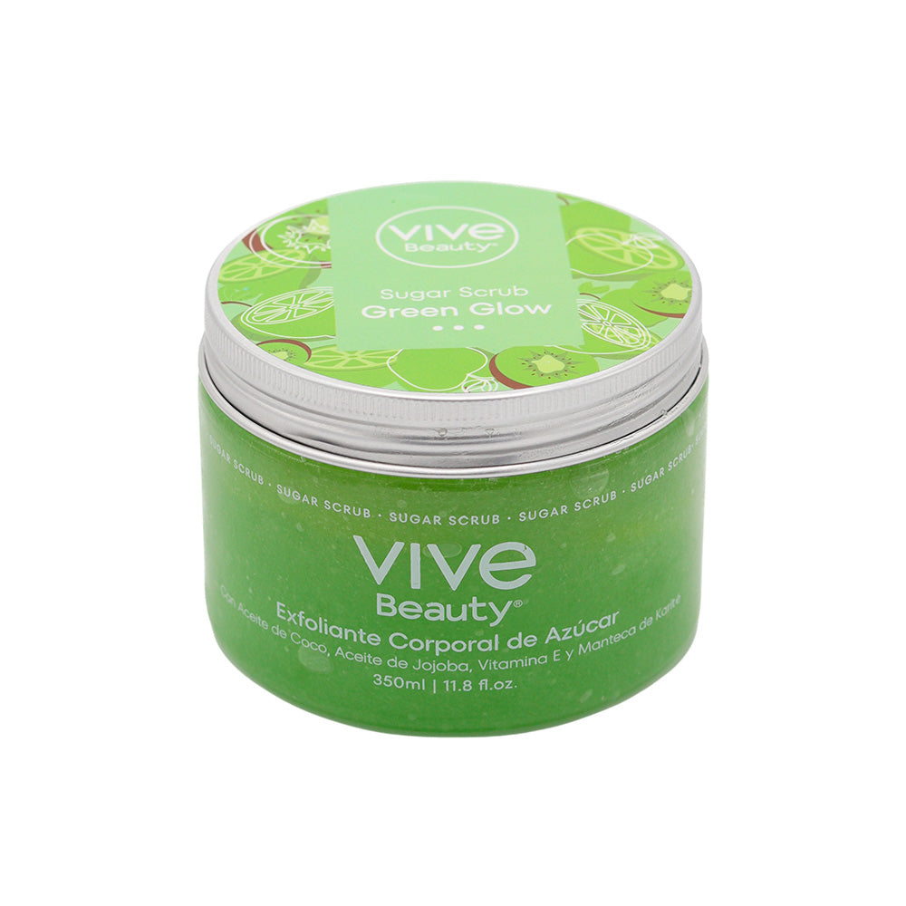 EXFOLIANTE DE AZUCAR GREEN GLOW 350ML – Vive Beauty Colombia